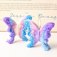 China MHC Large Butterfly Candle Molds Birthday 3D Unique Candle Silicone Molds Manufacturer for sale