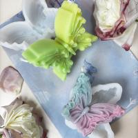 China MHC Wholesale Butterfly Silicone Molds Dishwasher Safe Whelk Candle Holder Mold for sale