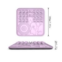 China MHC Custom Eco-Friendly Silicone Dog Lick Mat Square Shaped Portable Waterproof Food Grade Material for Small Animals Dog Bowls for sale