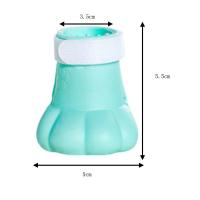 China Adjustable Anti-Scratch Silicone Cat Shoes Pet Paw Protector Pet Hospital Bath Cat Foot Cover Silicone Pet Shoes for sale