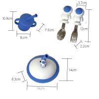 China Silicone Children's Baby Feeding Placemat Set Food Grade BPA Free Eco-Friendly Waterproof Non-slip Tableware Plate Bowl Spoon for sale