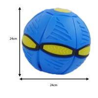 China Portable Pet Dog Toy Flying Saucer Magic Ball Cartoon Style Outdoor Sports Toy Interactive Small Animal Deformation Magic Ball for sale