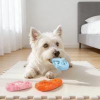 China Durable Anti-Slip Pet Toy Dog Slippers TPR Chew Teeth Cleaning Toy Playful Dog Food Grade Teeth Cleaning for sale