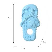 China Durable Anti-Slip Pet Toy Dog Slippers TPR Chew Teeth Cleaning Toy Playful Dog Food Grade Teeth Cleaning for sale