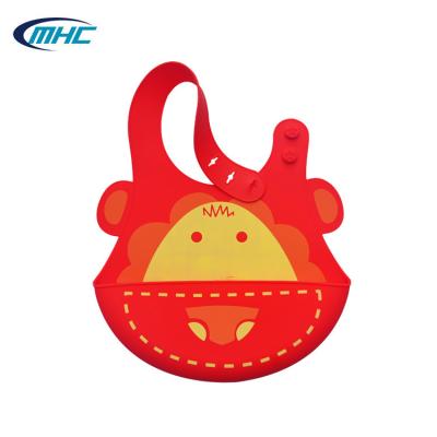 China Burp Cloth Baby Bibs Waterproof Silicone Cute Baby Bibs Silicone Baby Bibs Factory Baby Cotton Silicone Bibs with Buttons for sale