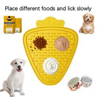 China Silicone Pet Food Pad, Pet Dog Licking Pad, Slow Food Dispenser, Strawberry Shaped Licking Pad, Dog Feeder, Licking Pad for sale