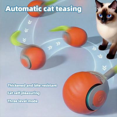 China Eco-friendly Electric Rolling Cat Toy 2.0 Cat Toy Pet Automatic Fast Ball Rolling Electric Cat Ball Modern Dog Sports Style for sale