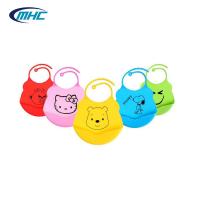 China 100% Food Grade Silicone Baby Bib Waterproof Soft Adjustable Infant Feeding Bib with Big Pocket Crumb Catcher for Baby for sale