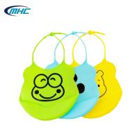 China 100% Food Grade Silicone Baby Bib Waterproof Soft Adjustable Infant Feeding Bib with Big Pocket Crumb Catcher for Baby for sale