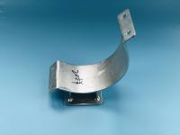 China Anti Corrosion Galvanized Carbon Steel Pipe Clamp With Bending Type Ear Plates for sale