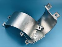 China Stainless Steel 15mm Diameter Pipe Support Clamp With Welded Ear Plates for sale