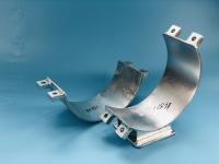 China Stainless Steel 15mm Diameter Pipe Support Clamp With Welded Ear Plates for sale