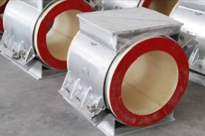 China Customized Size Calcium Silicate Pipe Shields Tube Supports Flammability Resistance for sale
