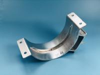 China Single Outer Retaining Ring Galvanised Pipe Clamp Fittings For Pipe Support for sale