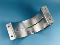 China Single Outer Retaining Ring Galvanised Pipe Clamp Fittings For Pipe Support for sale
