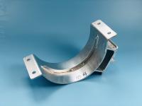 China Single Outer Retaining Ring Galvanised Pipe Clamp Fittings For Pipe Support for sale