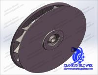 China Stainless Steel Forward Curved Centrifugal Fan Wheel 400-3500mm Diameter with PPS Plastic Options for sale