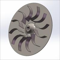 China Q345 Centrifugal Fan Parts with 400-3500mm Airfoil Impellers, Silencers and Rotor Bearings for Industrial Applications for sale