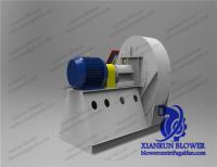 China 6 Inch Inline Exhaust Fan Q235 Forced Draft Fan Wiht Bottom Foot for sale