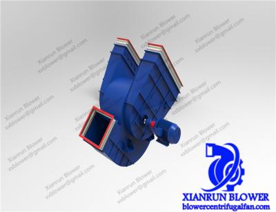 China 380V Double Inlet Centrifugal Industrial Extractor Fan 90-3500mm Impeller 1297-98305 m³/h Flow for sale