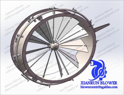 China Air Blower Damper For High Pressure Centrifugal Blower Centrifugal Fan Accessories Second Stage Impeller Wheel for sale