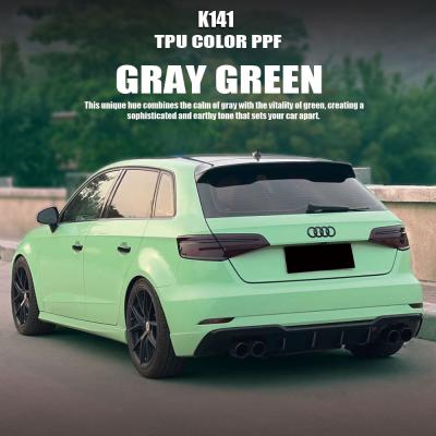 China K141 Gray Green TPU Color Paint Protection Film Vinyl Wrapping For Car for sale