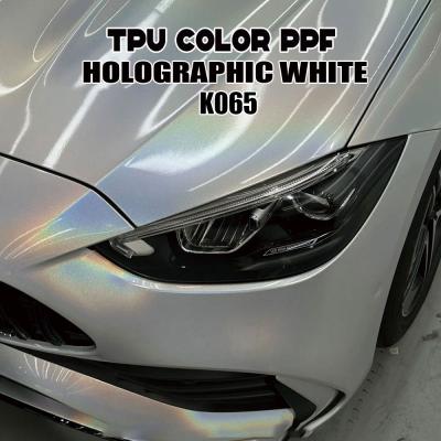 China K065 Holographic White TPU Color Paint Protection Film Car Wrap Rolls for sale