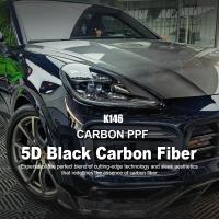China K146 5D Black TPU Color Car Carbon Fiber Paint Protection Film Forged Vinyl Wrap for sale