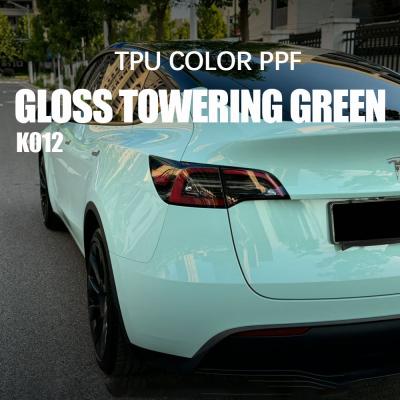 China K012 Gloss Towering Green TPU Color Car Paint Protection Film Vinyl Wrap Sign for sale