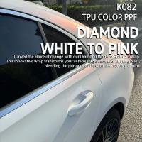 China K082 Diamond White To Pink TPU Color Paint Protection Film Car Vinyl Wrap for sale
