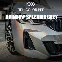 China K093 Rainbow Splemdid Grey Vehicle TPU Color Car Paint Protection Film Chameleon Wrap Vinyl for sale