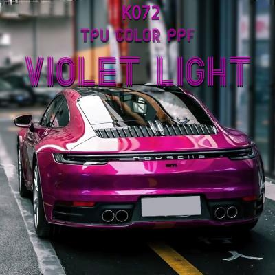 China K072 Violet Light TPU Color Car Paint Protection Sticker Vinyl Foil Wrap for sale