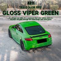 China K011 Gloss Viper Green TPU Color Car Paint Protection Film Adhesive Vinyl Car Wrap for sale