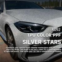 China K092 Silver Stars TPU Color Car Paint Protection Film Glitter Car Wrap for sale