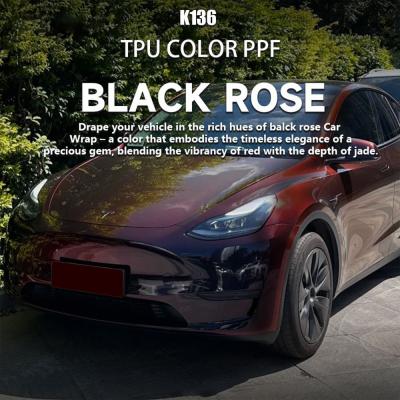China K136 Black Rose TPU Color Car Paint Protection Film Vinyl Wrap Sticker for sale