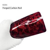 China Forged Carbon Red Color Paint Protection Film Self Adhesive TPU Car Wrap 8.0mil for sale