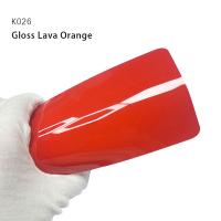 China K026 Gloss Lava Orange TPU Car Color Paint Protection Film Glitter Vinyl Wrap for sale
