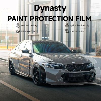 China Dynasty 1.52*15m Vinyl Car Wrap Protection Film TPU Self Healing Clear Wrap for sale