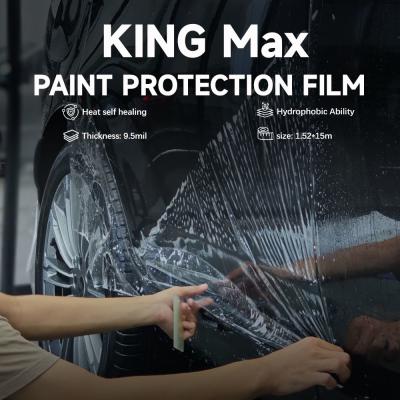 China KING Max Gloss TPU PPF Paint Protection Film Clear Vehicle Wrap Film Self Healing 9.5mil for sale