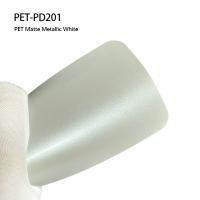 China PET-PD201 PET Metallic White Car Matte Wrap Film Vinyl PPF for sale