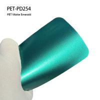 China PET-PD254 PET Matte Emerald Car Vinyl Wrapping Film 7.5mil for sale