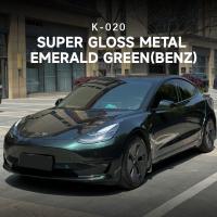 China Glossy Metal Emerald Green Benz TPU Car Paint Protection Wrap Different Color Wraps For Cars for sale