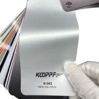 China Matte Satin White TPU Color PPF Car Custom Adhesive Vinyl Wrap 7.5mil K-002 for sale