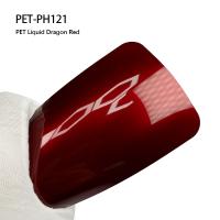 China PET-PH121 PET Liquid Dragon Red Car Vinyl Wrap Fatigue Resistant 7.5mil for sale
