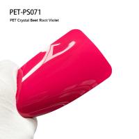 China PET-PS071 PET Crystal Beet Root Violet 7.5mil Car Vinyl Wrap Dimensional Stability for sale