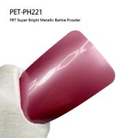 China PET-PH221 PET Gloss Wrap Film 1.52 X 18m/Roll Bright Metallic  Powder Color for sale