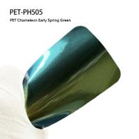 China PET-PH505 PET Chameleon Early Spring Green Color Changing Film Creep Resistant for sale