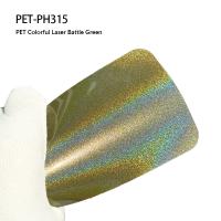 China PET-PH315 PET Laser Battle Green Car Vinyl Wrap Sticker Anti Scratch Colorful for sale