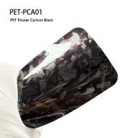China PET-PCA01 PET Flower Black Carbon Fiber PPF Film Custom Car Vinyl Wrap for sale
