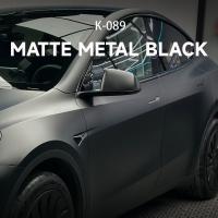 China Matte Metal Black TPU Color Paint Protection Film Vinyl Car Wrapping Film 7.5mil K-089 for sale